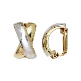 Paar Ohrclips Jobo Ohrringe Gr. Gelbgold 333, goldfarben (gelbgold 333) Damen Ohrclips 333 Gold bicolor