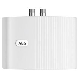 A (A+ bis F) AEG Klein-Durchlauferhitzer "MTH 350 f. Handwaschbecken, 3,5 kW, m. Stecker" Durchlauferhitzer Hydraulisch, untertisch, mit Armatur, steckerfertig Gr. 3,5 kW, weiß Warmwassergeräte