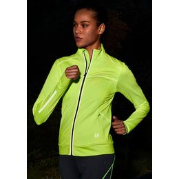 active by Lascana Laufjacke LASCANA ACTIVE Gr. XS (32/34), grün (lime) Damen Jacken Thermo mit reflektierenden Details