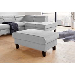 Stauraumhocker COTTA "Morven" Hocker Gr. B/H/T: 100 cm x 45 cm x 65 cm, Flachgewebe, grau (light grey) Hocker mit Stauraum Polsterhocker