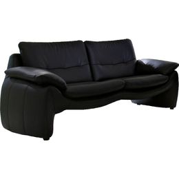 2-Sitzer Places of Style "Luna", schwarz, B:185cm H:80cm T:88cm, Sofas, in einzigartiger Optik