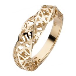 Fingerring Jobo Fingerringe Gr. 54, Gelbgold 333, goldfarben (gelbgold 333) Damen gedreht 333 Gold