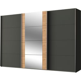 Schwebetürenschrank wimex "Bern Schiebetürenschrank TOPSELLER" Schränke Gr. B/H/T: 360 cm x 236 cm x 64 cm, 3 St., grau (graphit, artisan oak nachbildung) Schwebetürenschränke und Schiebetürenschränke Schrank mit zusätzlicher Innenausstattung, Garderobe Bestseller