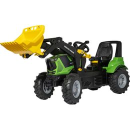 Trettraktor Rolly Toys "rollyFarmtrac Premium II Deutz 8280 TTV" Tretfahrzeuge grün Kinder Trettraktor mit Frontlader und Luftbereifung, BxTxH: 150x54x75 cm