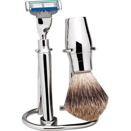 ERBE® Rasierset ERBE Rasiersets grau (chromfarben) Rasier Set Gillette Mach3-Klinge