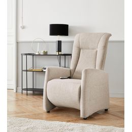 Sit & More TV-Sessel SIT & MORE "Melissa", beige (linen), B:71cm, 100% Polyester, Sessel, wahlweise elektrisch oder manuell verstellbar, optional Aufstehhilfe