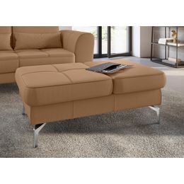 Sit & More Hocker SIT & MORE "Bendigo", braun (cappucino), B:114cm H:45cm T:71cm, Hocker, Polsterhocker, mit Klappfunktion, Bodenfreiheit 15 cm, wahlweise in 2 Fu&szlig;farben
