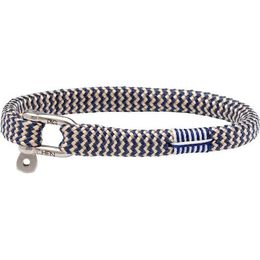 Pig & Hen Schmuck für Herren Nautische Armbänder Navy-Sand SilverVicious Vik M/L (19 cm)