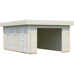 Garage Palmako "Rasmus" Garagen beige (naturbelassen) BxTxH: 420x598x253 cm, ohne Tor, naturbelassen