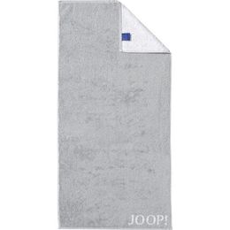 JOOP! Handtücher Classic Doubleface Handtuch Silber 50 x 100 cm