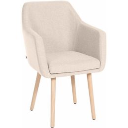 CLP - Besucherstuhl Utrecht Stoff beige natura