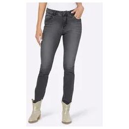 Bequeme Jeans Heine Gr. 38, Normalgrößen, grau (grey-denim) Damen Jeans