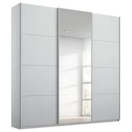 Schwebetürenschrank Rauch "Kleiderschrank Schrank Garderobe Wäscheschrank TOMA" Schränke Gr. B/H/T: 203 cm x 229 cm x 62 cm, 3 St., grau (seidengrau) inkl. Regaleinsatz sowie zusätzlichen Einlegeböden MADE IN GERMANY