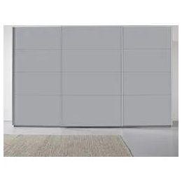 Schwebetürenschrank Rauch "Kleiderschrank Schrank Garderobe TOPSELLER OTELI inkl. Inneneinteilung" Schränke Gr. B/H/T: 360 cm x 229 cm x 62 cm, grau (seidengrau) mit 3 Innenschubladen sowie zusätzlichen Einlegeböden MADE IN GERMANY