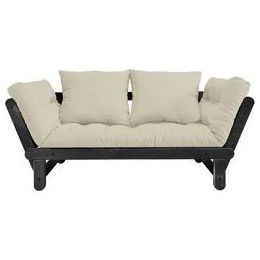 Schlafsofa KARUP DESIGN "Beat" Sofas Gr. Gestell: schwarz, beige inkl. Futonmatratze