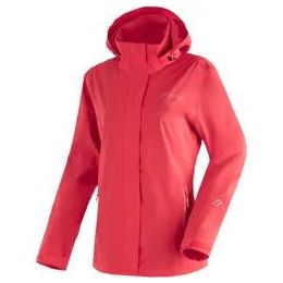 Outdoorjacke Maier Sports "Metor rec W" Gr. 24, rot (hellrot) Damen Jacken Regenjacke wasserdicht mit Kapuze, 2 Taschen außen, Innentasche