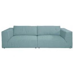 Big-Sofa Tom Tailor HOME "BIG CUBE STYLE" Sofas Gr. B/H/T: 240cm x 83cm x 122cm, Struktur fein TBO, blau (ice blue tbo 56) mit bequemen Stegkissen, extra große Sitztiefe, Breite 240 cm