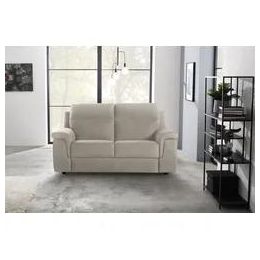 2-Sitzer NICOLETTI HOME "Alan" Sofas Gr. B/H/T: 175cm x 99cm x 94cm, NaturLEDER TORELLO, ohne Relaxfunktion, grau (fango) Breite 175 cm, wahlweise mit Relaxfunktion