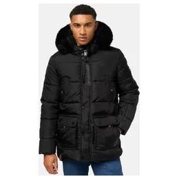 Steppjacke STONE HARBOUR "Mironoo" Gr. XL (54), schwarz Herren Jacken stylische Outdoorjacke mit großer Kapuze