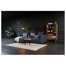 Ecksofa Tom Tailor HOME "HEAVEN CASUAL S" Sofas Gr. B/H/T: 242cm x 85cm x 162cm, Struktur fein TBO, Recamiere links, ohne Bettfunktion-ohne Bettkasten, blau (schwarz navy tbo 6) aus der COLORS COLLECTION, wahlweise mit Bettfunktion & Bettkasten