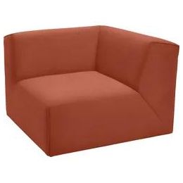 Sofa-Eckelement Tom Tailor HOME "ELEMENTS" Polsterelemente Gr. Samtstoff TSV, orange (saffron tsv 17) Sofa-Element Ecke zur Verbindung der Sofaelemente