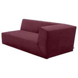 Sofa-Eckelement Tom Tailor HOME "ELEMENTS" Polsterelemente Gr. Samtstoff TSV, rot (wine red tsv 7) Sofa-Element Ecksofa mit Armlehne rechts