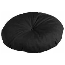 Chillkissen Max Winzer "Bodo" Gr. B/H/T: 85 cm x 18 cm x 85 cm Ø 85 cm, Strukturgewebe 16523, schwarz Kinder Poufs in 2 Größen