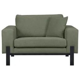 Loveseat OTTO products "Ennis Sessel Metallgestell", grün, B:128cm H:86cm T:88cm, Baumwollmix (60% Polyester, 40% Baumwolle), Sessel, Verschiedene Bezugsqualitäten: Baumwolle, recyceltes Polyester