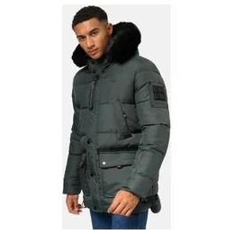 Steppjacke STONE HARBOUR "Mironoo" Gr. XXL (56), grün (dunkelgrün) Herren Jacken stylische Outdoorjacke mit großer Kapuze