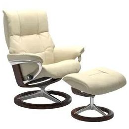 Relaxsessel stressless "Mayfair", beige (vanilla paloma), B:79cm H:102cm T:44cm, Leder BATICK: BATICK ist ein leicht korrigiertes, durchgefärbtes und genarbtes Möbelleder, bei dem die meisten Unebenheiten und Spuren in der Regel entfernt wurden., Leder PALOMA: PALOMA ist ein durchgefärbtes Semianilin-Möbelleder mit natürlicher Narbung., ROHLEDER Stoff Q2 FARON: Ein fester zuverlässiger Bouclu00e9 