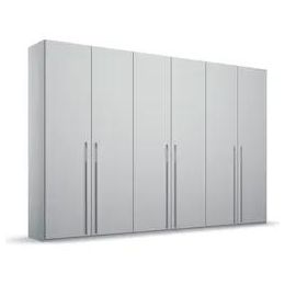 Drehtürenschrank Rauch "Skat Pure" Schränke Gr. B/H/T: 301cm x 235cm x 63cm, 6 St., grau (seidengrau) mit eleganten Griffstangen und praktischer Innenausstattung