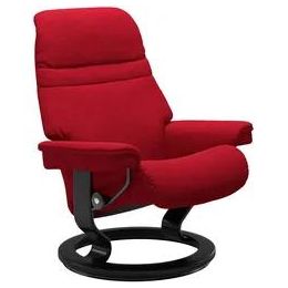 Relaxsessel stressless "Sunrise", rot (rot q2 faron), B:79cm H:103cm T:73cm, Leder BATICK: BATICK ist ein leicht korrigiertes, durchgefärbtes und genarbtes Möbelleder, bei dem die meisten Unebenheiten und Spuren in der Regel entfernt wurden., Leder PALOMA: PALOMA ist ein durchgefärbtes Semianilin-Möbelleder mit natürlicher Narbung., ROHLEDER Stoff Q2 FARON: Ein fester zuverlässiger Bouclu00e9 mit 