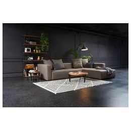 Ecksofa Tom Tailor HOME "HEAVEN CASUAL M" Sofas Gr. B/H/T: 282cm x 85cm x 221cm, Struktur fein TBO, Recamiere rechts, ohne Bettfunktion-ohne Bettkasten, braun (coconut brown tbo 12) aus der COLORS COLLECTION, wahlweise mit Bettfunktion & Bettkasten