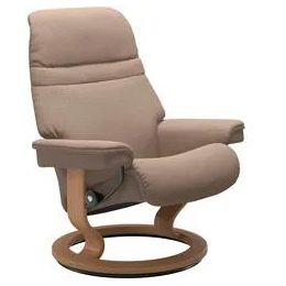 Relaxsessel stressless "Sunrise", beige (beige q2 faron), B:79cm H:103cm T:73cm, Leder BATICK: BATICK ist ein leicht korrigiertes, durchgefärbtes und genarbtes Möbelleder, bei dem die meisten Unebenheiten und Spuren in der Regel entfernt wurden., Leder PALOMA: PALOMA ist ein durchgefärbtes Semianilin-Möbelleder mit natürlicher Narbung., ROHLEDER Stoff Q2 FARON: Ein fester zuverlässiger Bouclu00e9 