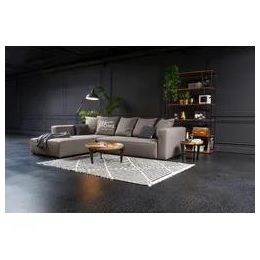 Ecksofa Tom Tailor HOME "HEAVEN CASUAL XL" Sofas Gr. B/H/T: 302cm x 85cm x 221cm, Struktur fein TBO, Recamiere links, ohne Bettfunktion-ohne Bettkasten, braun (soft brown tbo 22) aus der COLORS COLLECTION, wahlweise mit Bettfunktion & Bettkasten