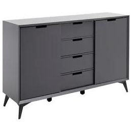 Highboard MCA furniture "Netanja" Sideboards Gr. B/H/T: 137 cm x 92 cm x 40 cm, grau (grau matt) Breite ca. 137 cm