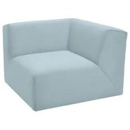 Sofa-Eckelement Tom Tailor HOME "ELEMENTS" Polsterelemente Gr. Samtstoff TSV, blau (sky tsv 13) Sofa-Element Ecke zur Verbindung der Sofaelemente