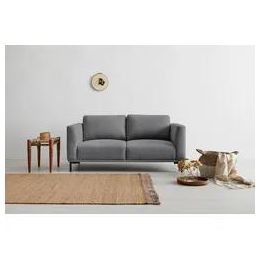 2-Sitzer OTTO products "Fillin" Sofas Gr. B/H/T: 171 cm x 82 cm x 98 cm, Leinenmix, grau (anthrazit) Struktur hergestellt aus recycelten PET-Flaschen und im Leinen-Mix