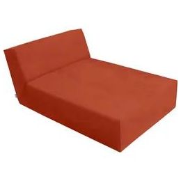 Chaiselongue Tom Tailor HOME "ELEMENTS" Sofas Gr. B/H/T: 94cm x 70cm x 159cm, Samtstoff TSV, ohne Bettfunktion, orange (saffron tsv 17) Sofa-Element Sofaelement wahlweise mit Bettfunktion