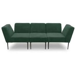 Sofa-Eckelement DOMO collection "700010 Lieferzeit nur 2 Wochen, auch einzeln stellbar" Polsterelemente Gr. Cord, grün (dunkelgrün) Modul - als Ecke oder Abschluss einsetzbar, Cord-Bezug