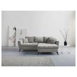 Ecksofa Inosign "Lörby L-Form" Sofas Gr. B/H/T: 246cm x 90cm x 170cm, Aqua Clean Pascha, Recamiere rechts, Aqua Clean Pascha, bunt (melange) Belastbarkeit bis 140kg pro Sitzplatz, auch mit Aqua clean-Bezug