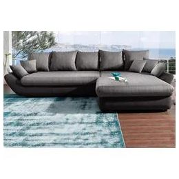 Ecksofa TRENDS BY HG "Moon L-Form" Sofas Gr. B/H/T: 325cm x 88cm x 193cm, Microfaser PRIMABELLE-Struktur, Recamiere rechts, schwarz wahlweise Recamiere rechts oder links bestellbar