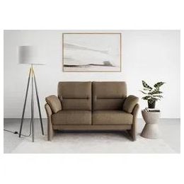 2-Sitzer DOMO collection "Pina" Sofas Gr. B/H/T: 159cm x 95cm x 88cm, Feinstruktur, Mit Federkern, grau (stone) mit Federkern, Breite 159cm