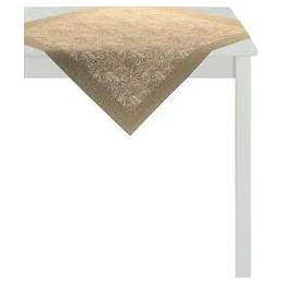 Mitteldecke Apelt "2916 Indian Summer" Gr. 2, braun (braun, beige), B:130cm L:130cm, Baumwolle, Tischdecken