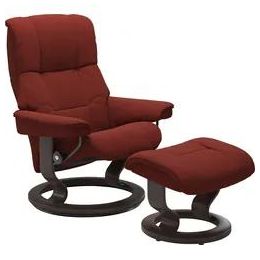 Relaxsessel stressless "Mayfair" Sessel Gr. Microfaser DINAMICA, Classic Base Wenge, Relaxfunktion-Drehfunktion-PlusTMSystem-Gleitsystem, B/H/T: 88 cm x 102 cm x 77 cm, rot (red dinamica) mit Hocker, Classic Base, Größe S, M & L, Gestell Wenge