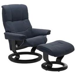 Relaxsessel stressless "Mayfair" Sessel Gr. Leder PALOMA, Classic Base Schwarz, Relaxfunktion-Drehfunktion-PlusTMSystem-Gleitsystem, B/H/T: 88 cm x 102 cm x 77 cm, blau (oxford blue paloma) mit Classic Base, Größe S, M & L, Gestell Schwarz