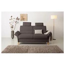 3-Sitzer Home Affaire "Westerland" Sofas Gr. B/H/T: 186cm x 90cm x 89cm, Luxus-Microfaser ALTARA NUBUCK, mit Armlehnfunktion, braun (dunkelbraun) Federkern-Polsterung. wahlweise mit Armlehnfunktion