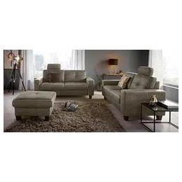 2,5-Sitzer Places of Style "Varese" Sofas Gr. B/H/T: 172cm x 91cm x 90cm, Luxus-Microfaser, grau (taupe) mit Kreuznaht und Federkern