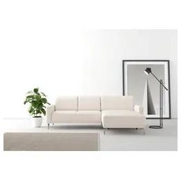 Sit & More Ecksofa SIT & MORE "Bailando L-Form" Sofas Gr. B/H/T: 251cm x 84cm x 163cm, Luxus-Microfaser ALTARA NUBUCK, Recamiere rechts, mit Kopfteilverstellung, beige (creme) wahlweise mit Kopfteilverstellung und Vorziehsitz, motorisch