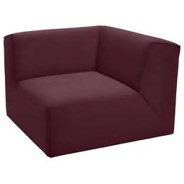 Sofa-Eckelement Tom Tailor HOME "ELEMENTS" Polsterelemente Gr. Samtstoff TSV, rot (wine tsv 7) Sofa-Element Ecke zur Verbindung der Sofaelemente